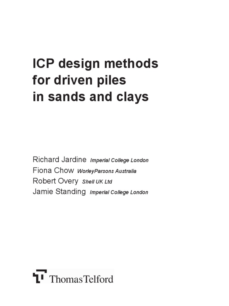 ICP Design Methods of Pile | PDF | Deep Foundation | Geotechnical ...