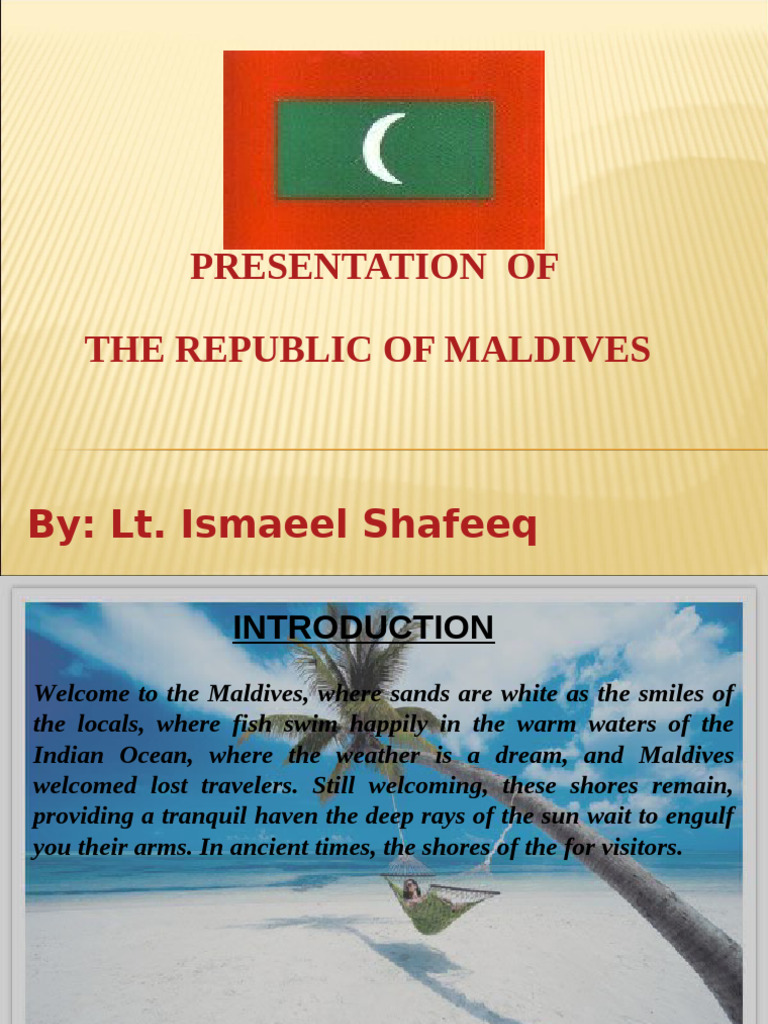 Maldives Presentation | PDF | Leisure | Business