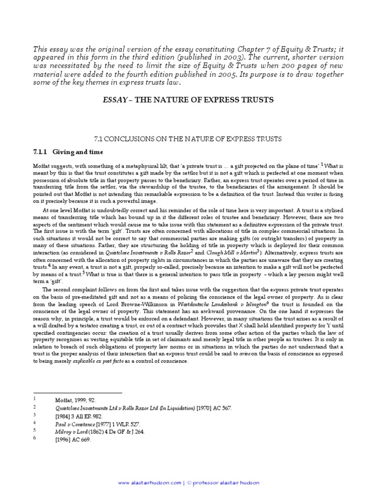 Understanding Express Trusts Law | PDF | Trust Law | Estoppel