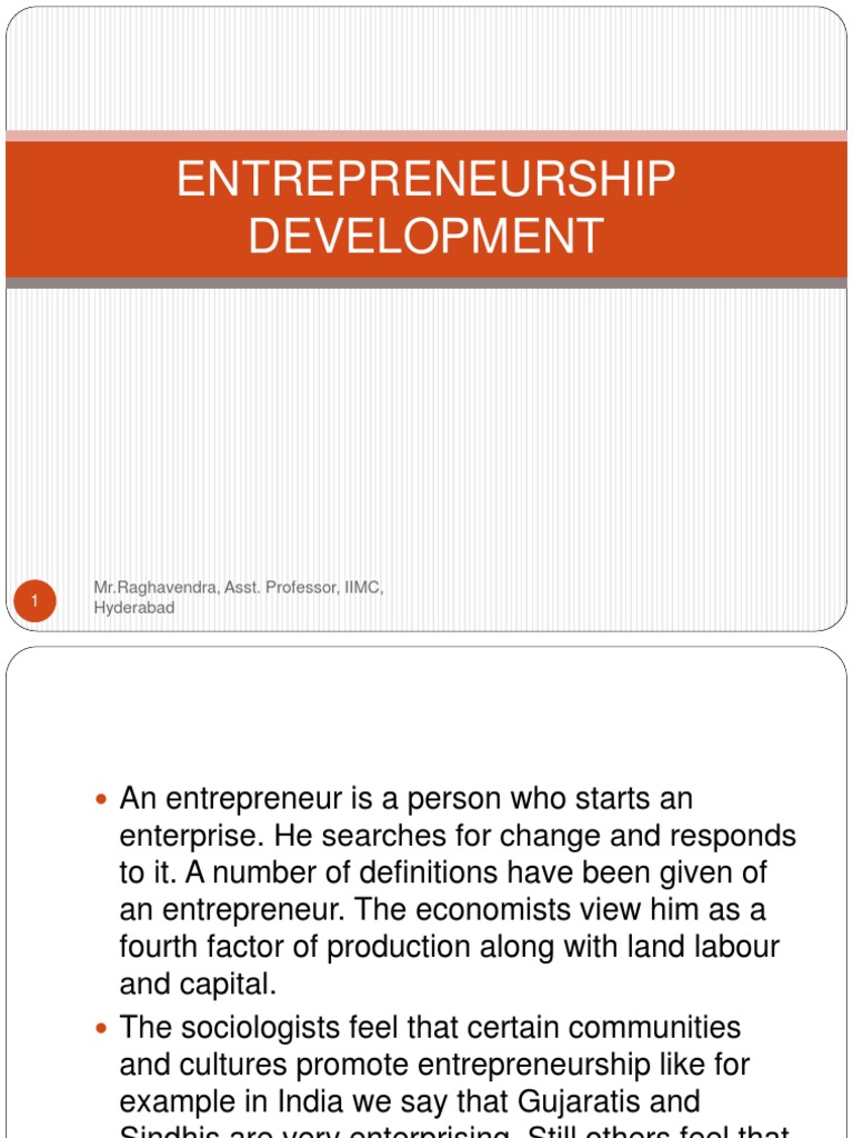 Entrepreneurship Development - Unit 5 | Factors Of Production ...