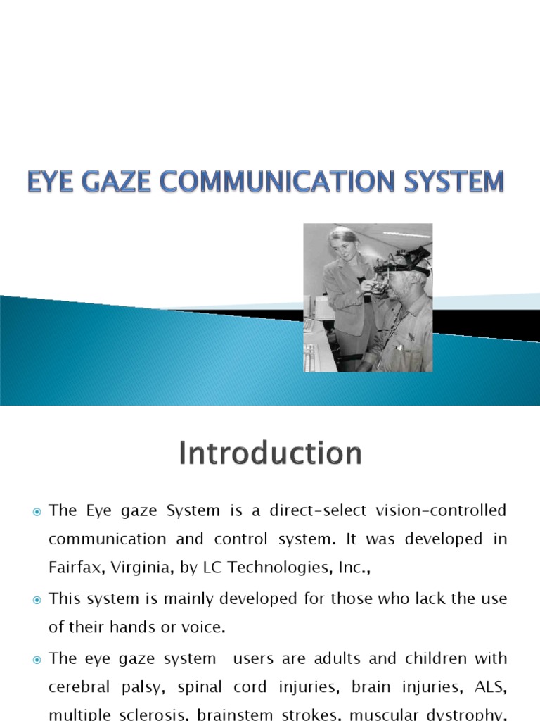 Eye Gaze | PDF | Computer Monitor | Computer Keyboard