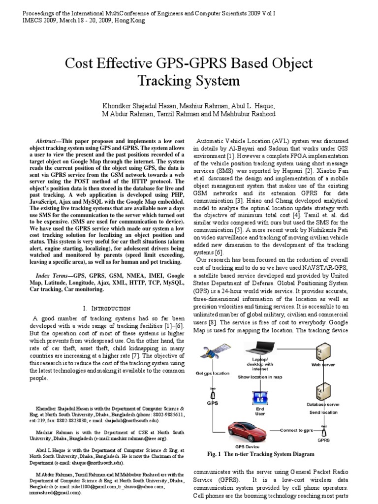 Cost Effective Gprs Tracking System | PDF | Ajax (Programming) | Web Server