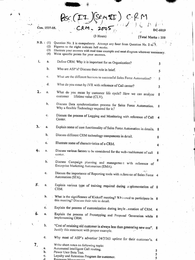 TY BSc IT mumbai university question paper sem 6 C# | Business