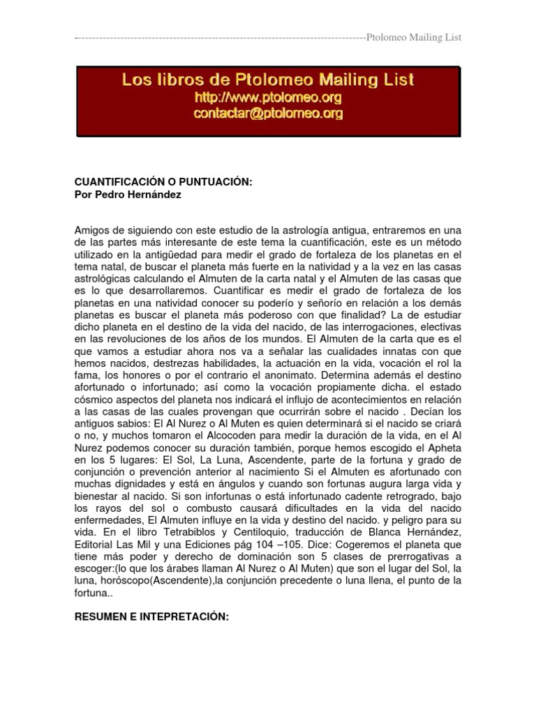 ALMUTEN Cuantificacion | PDF | Luna | Planetas