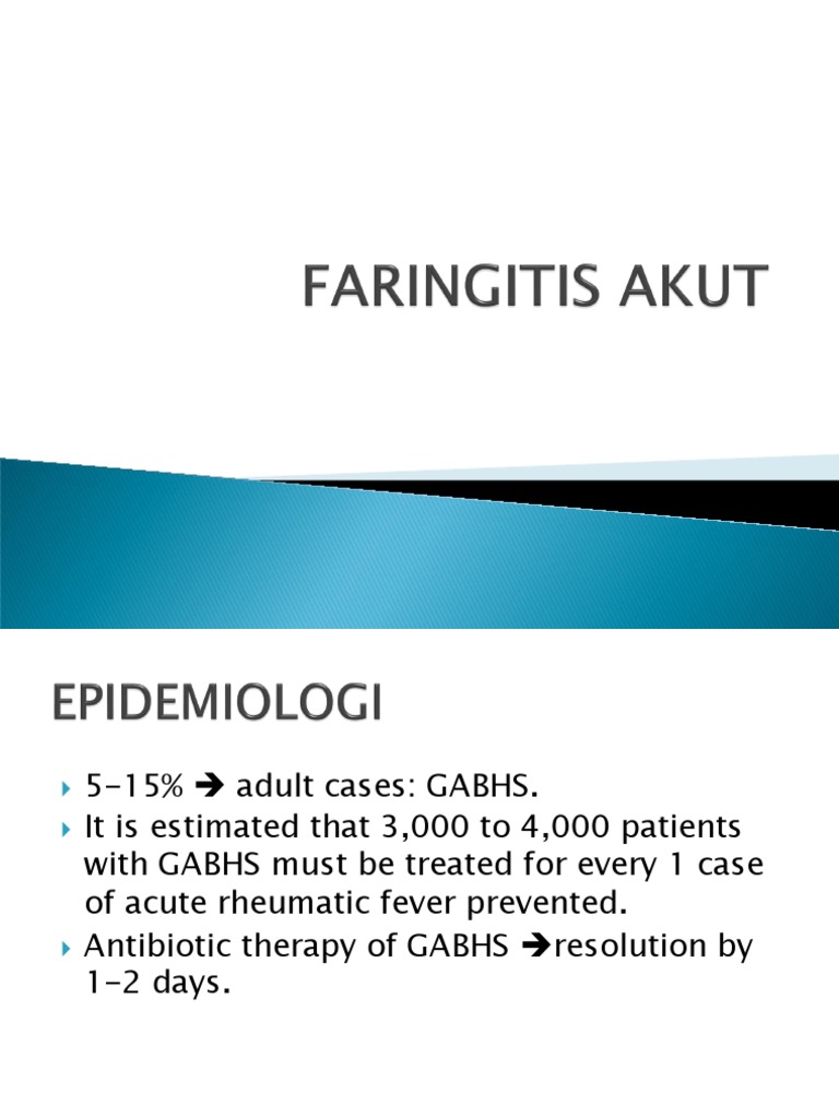 Faringitis Akut | PDF
