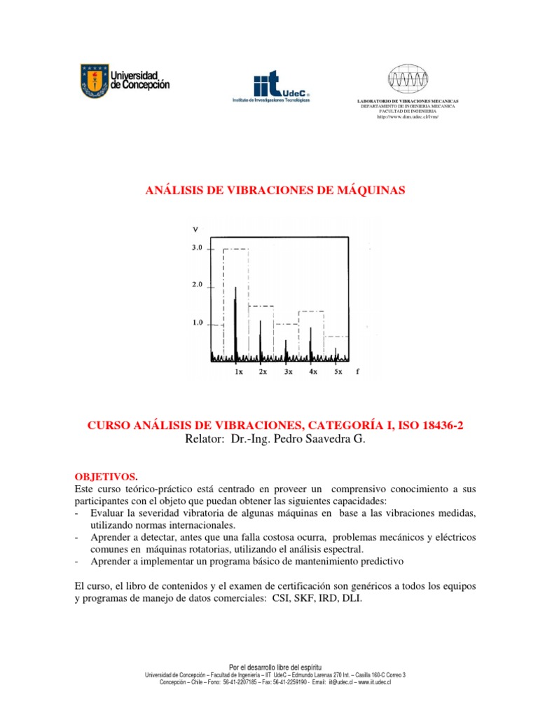 Curso Anlisis de Vibraciones Categora I Segn Iso 18436 2 | PDF ...