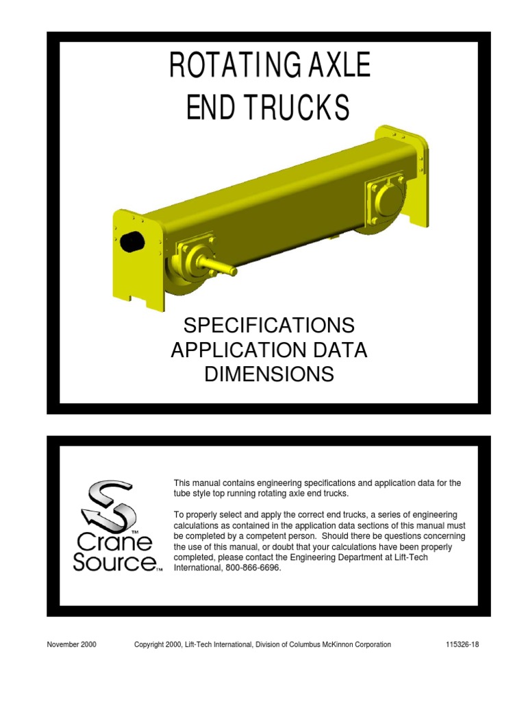 Rotating Axle Application - 115326-18-1100 | PDF | Transmission ...