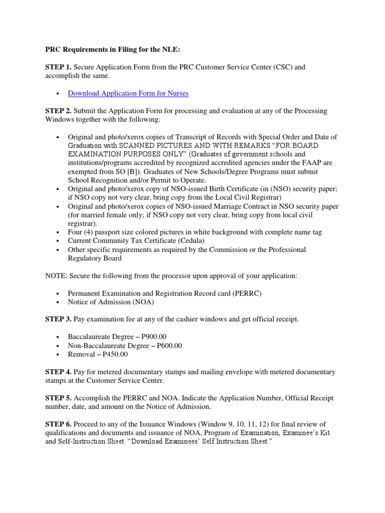 Step-by-step guide to filing an application for the Nursing Licensure ...