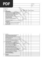 Checklist 5R | PDF