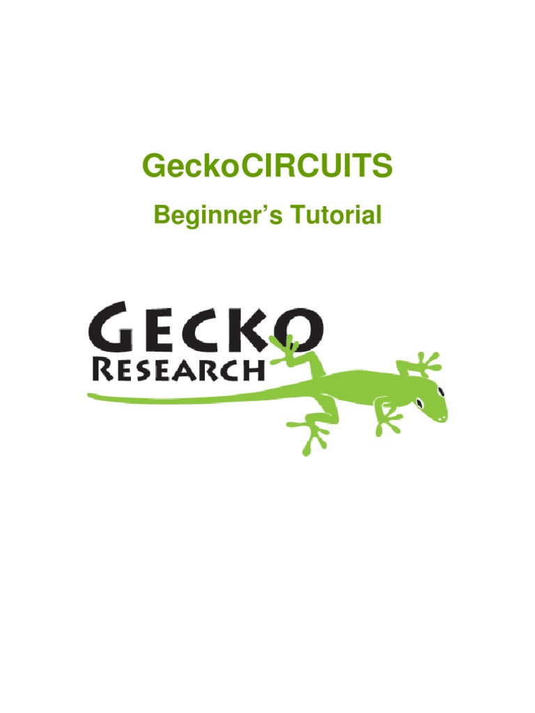GeckoCIRCUITS Tutorial Basics en | PDF | Electrical Network | Inductor