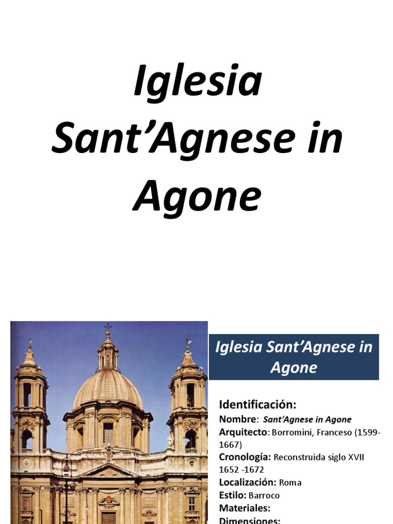 Iglesia Sant'Agnese in Agone | PDF | Diseño arquitectonico | Arquitectura