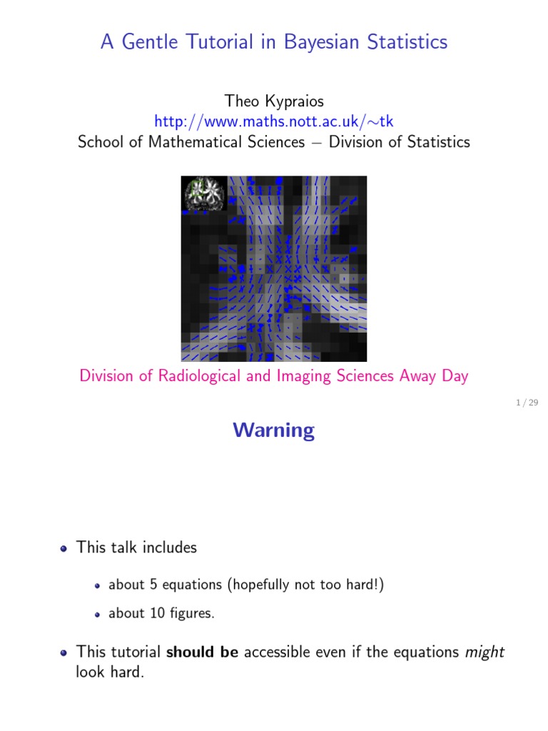 A Gentle Tutorial in Bayesian Statistics PDF | PDF | Statistical Inference | Bayesian Inference