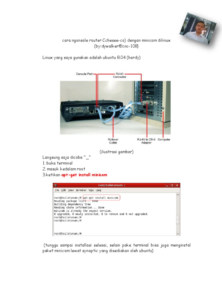 Konfigurasi Minicom untuk Router Cisco | PDF