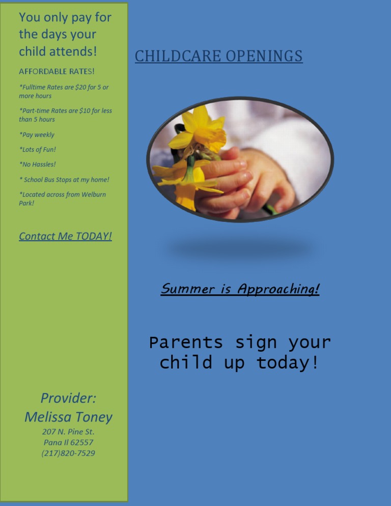 Childcare Openings | PDF