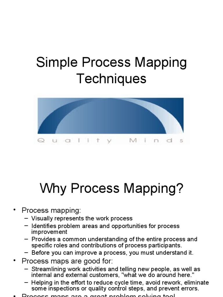 Simple Process Mapping Techniques | PDF | Business Process | Lean Manufacturing
