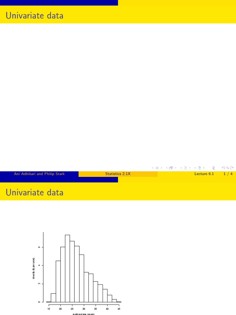 Univariate and Bivariate Data Analysis | PDF | Wellness