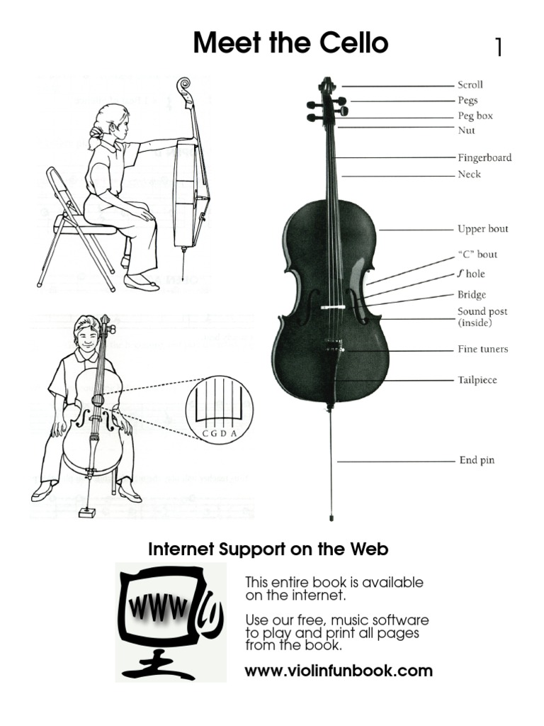 Cello Fun Book | Instrumentos de cuerda | Instrumentos musicales