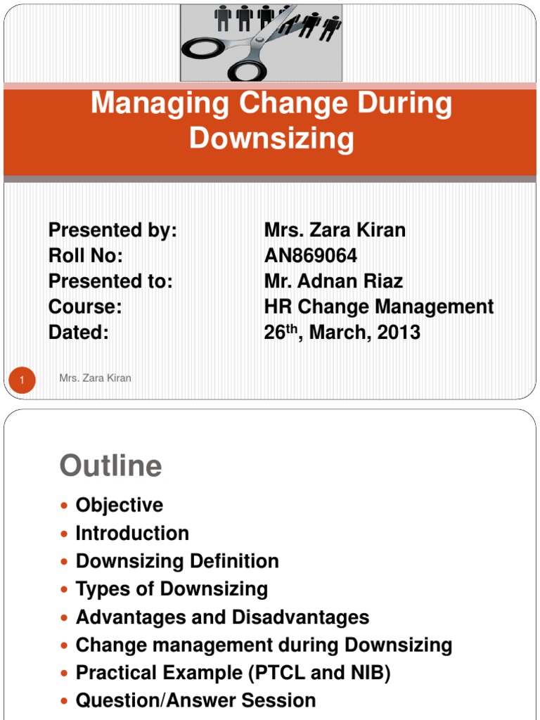 Change Management During Downsizing 1 | PDF | Layoff | Employment