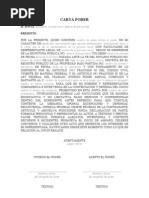 Carta Poder Otorgada Por Persona Moral Laboral | PDF