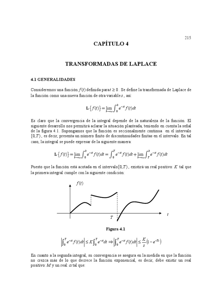 Transformadas de Laplace | PDF | Integral | Fracción (Matemáticas)