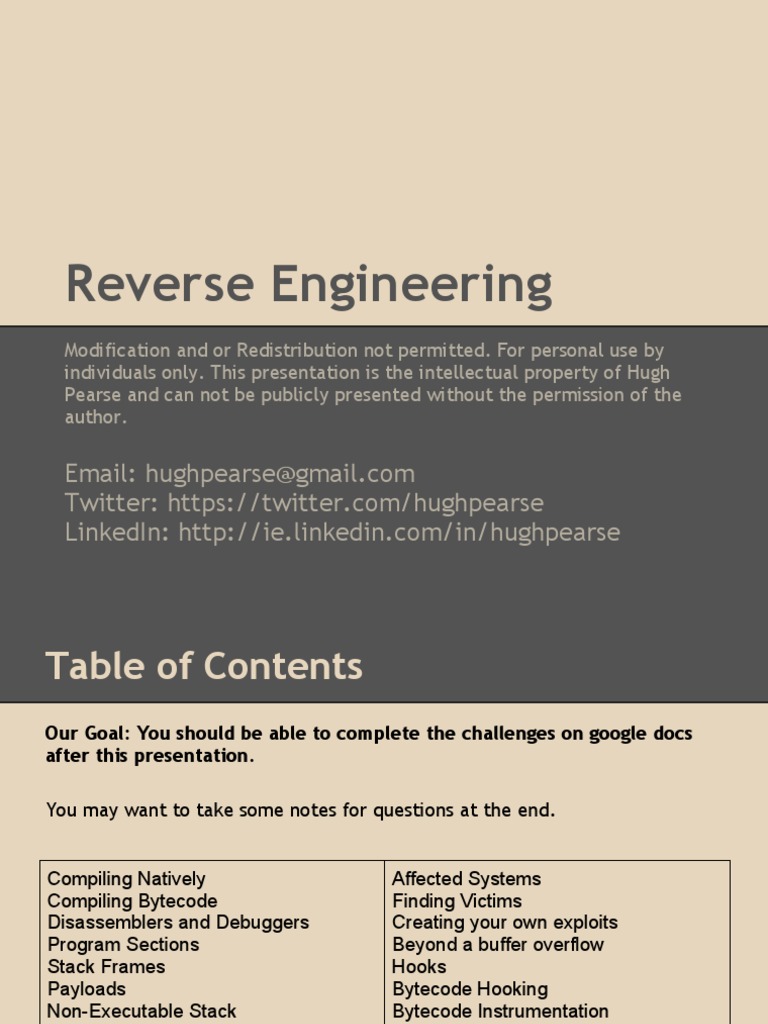 Reverse Engineering | PDF | Java (Programming Language) | Subroutine