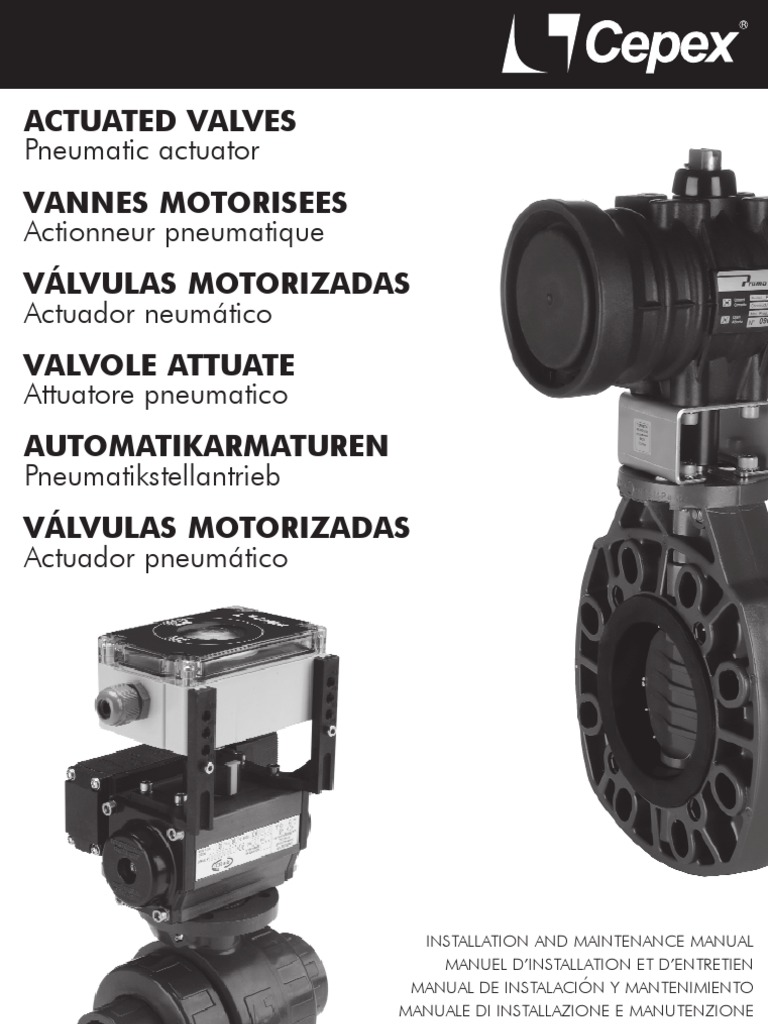 Cepex - Pneumatic Actuation PDF | PDF | Neumático | Ingeniería mecánica