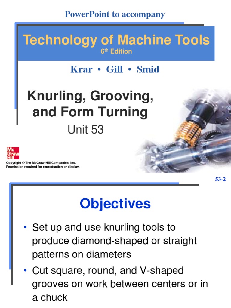 Knurling Grooving and Form Turning | PDF | Metalworking | Tools