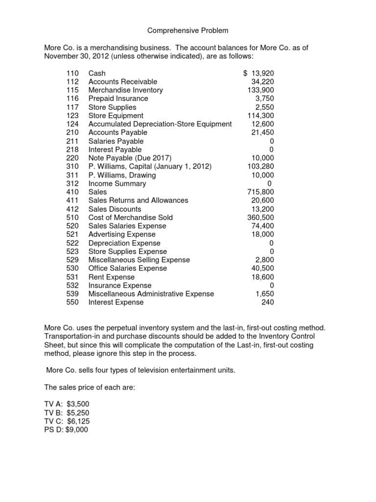 Comprehensive Problem 2 | PDF | Expense | Invoice
