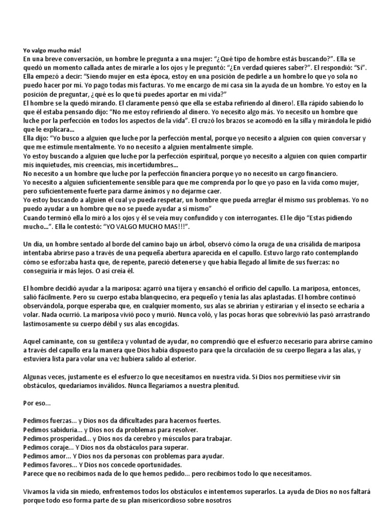 Yo Valgo Mucho Más | PDF | Lepidópteros | Amor