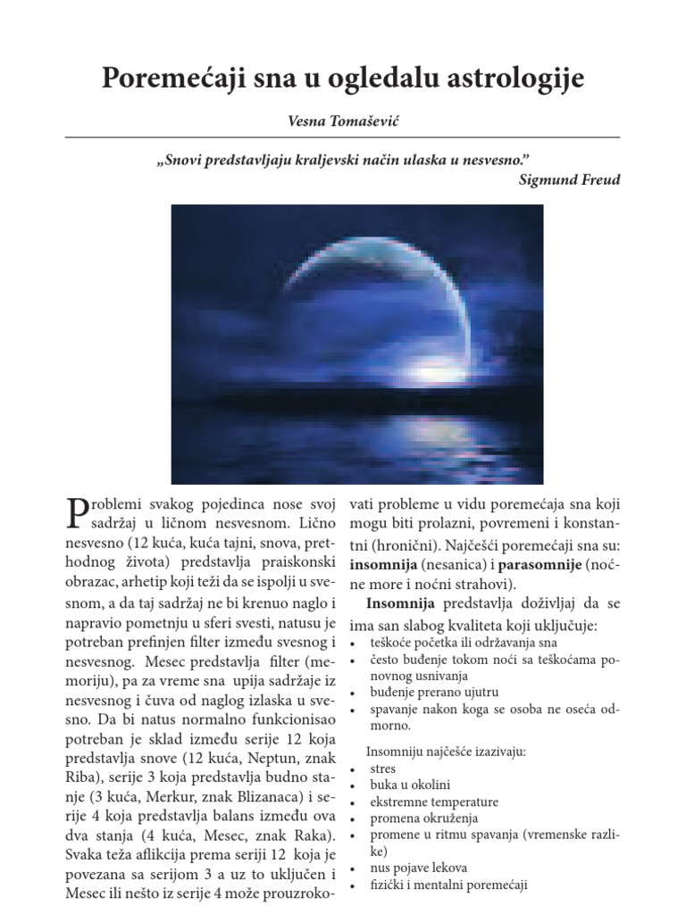 50 Poremecaji Sna | PDF