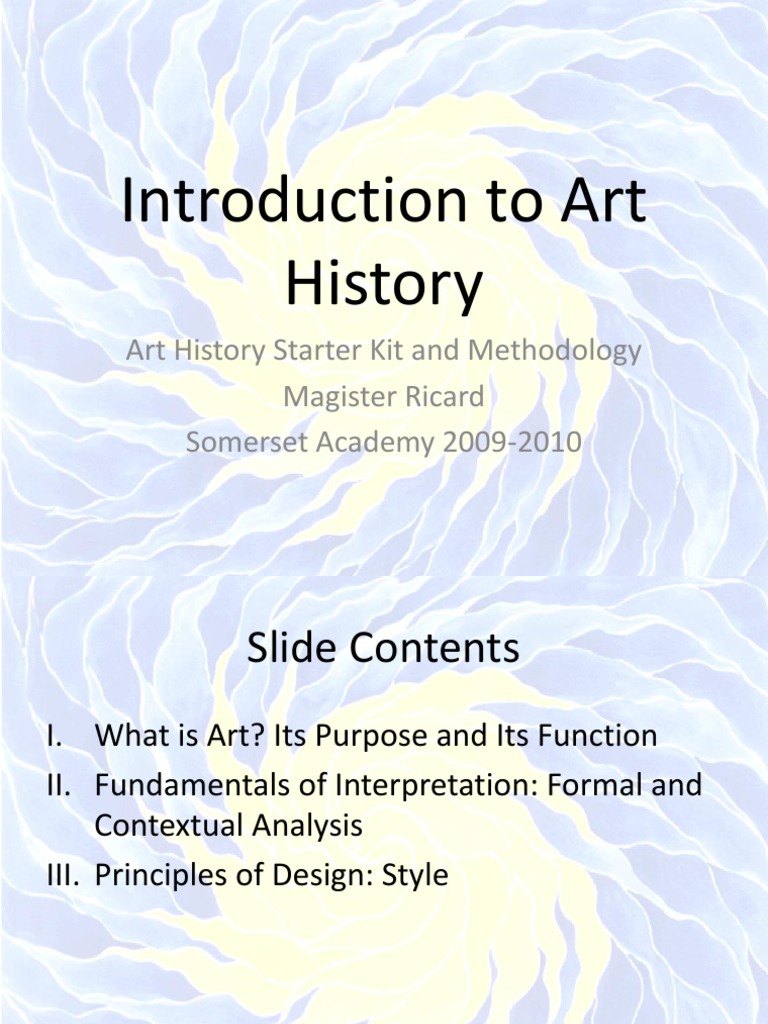 Art Fundamentals and Historical Context | PDF | Composition (Visual ...