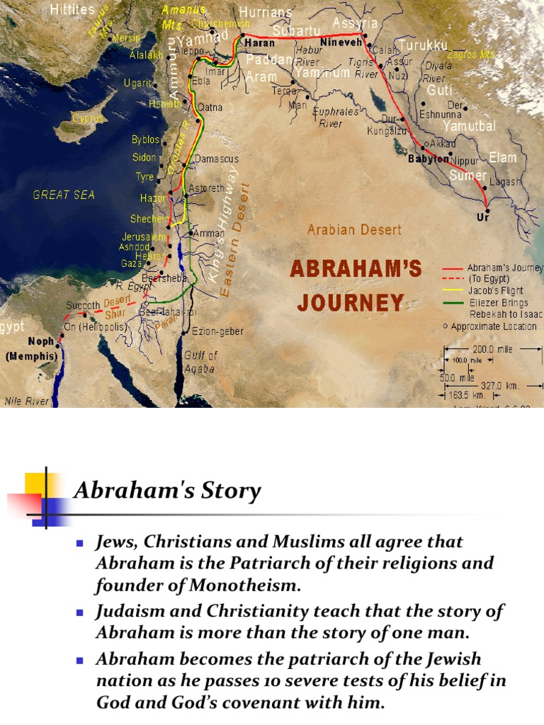 Abraham's Journey Map | PDF | Jacob | Abraham