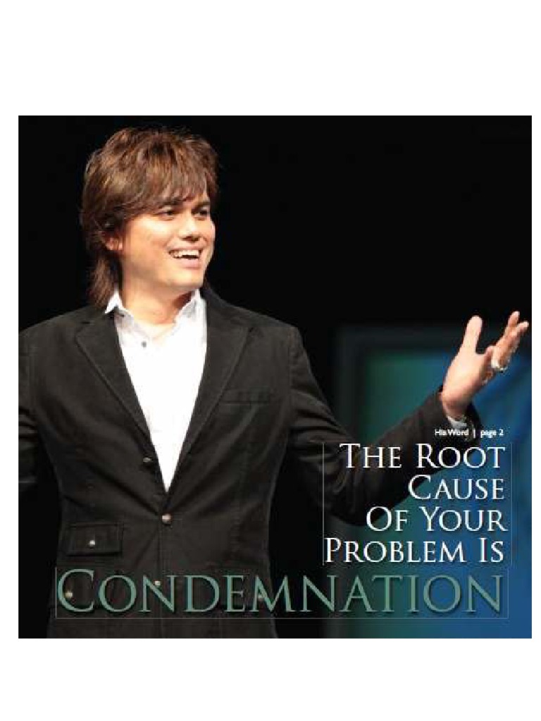 Root Cause Is Condemnation Joseph Prince | PDF | Epistle To The Romans ...