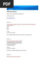 PMP Study Sheet | PDF | Risk | Risk Management