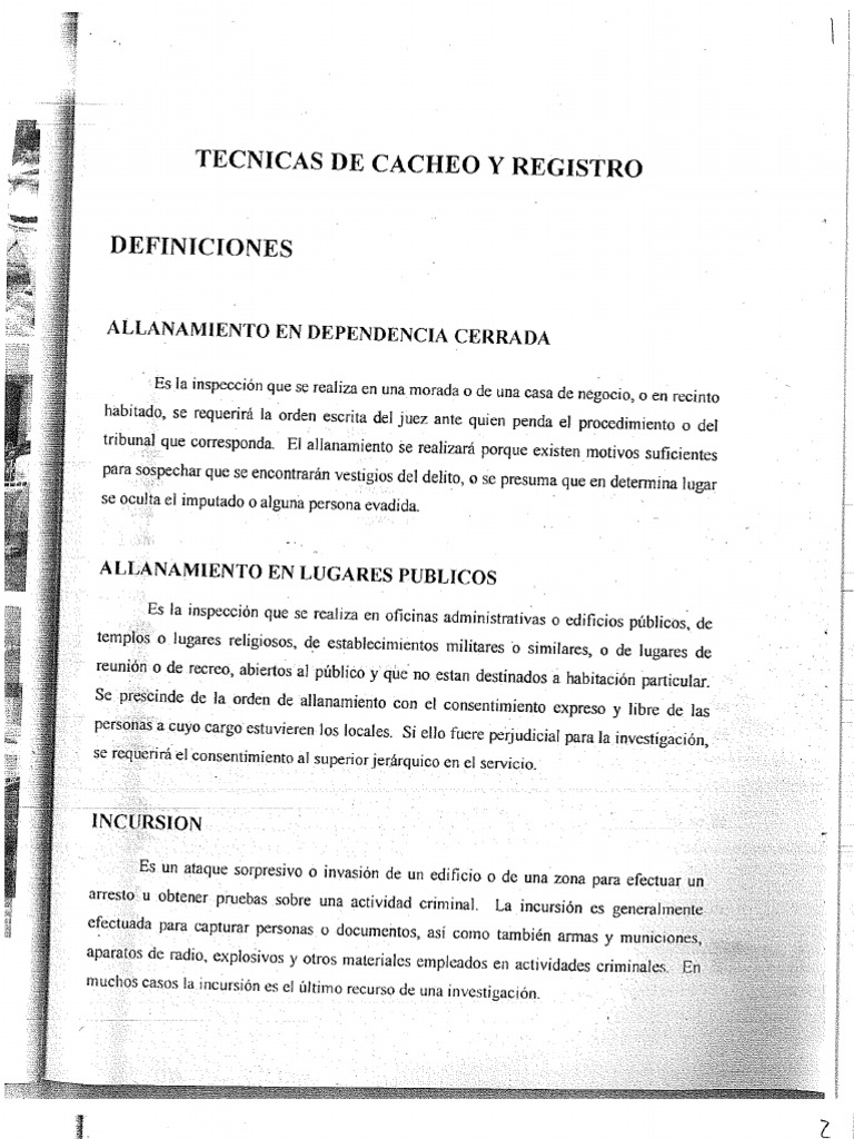 Manual de Cacheo | PDF