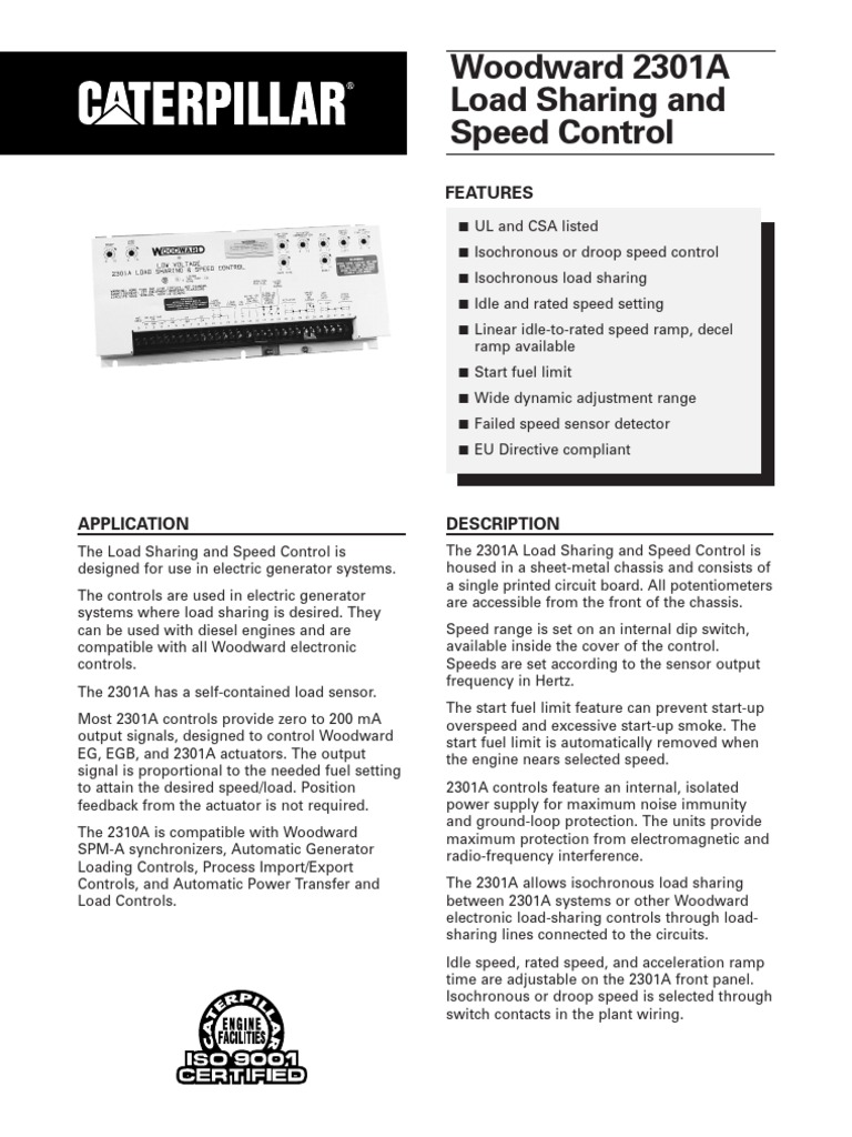 Speed Control 2301A | PDF | Switch | Force
