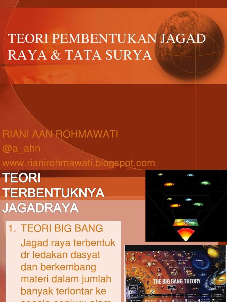 Teori Pembentukan Jagad Raya & Tata Surya | PDF | Sains & Matematika