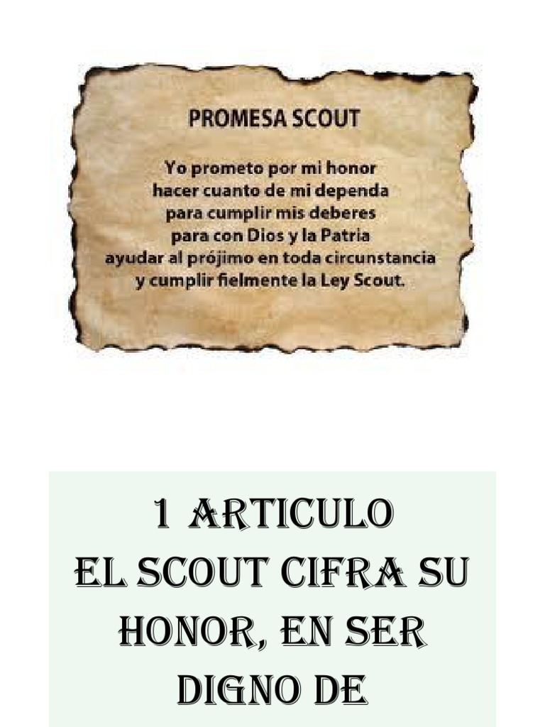 Leyes y Promesa Scout en 10 Artículos | PDF