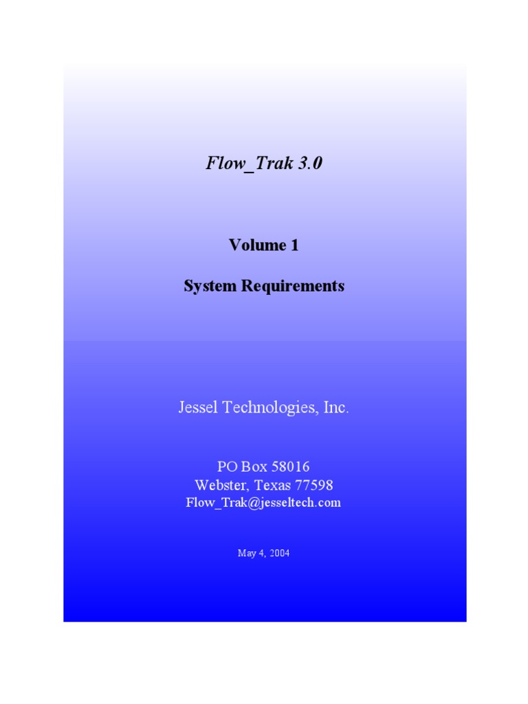 Flow Trak 3.0 Vol1 | PDF | Installation (Computer Programs) | Computer File