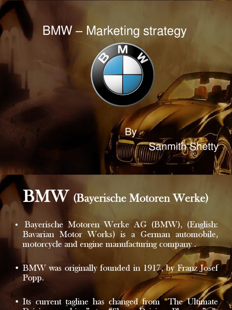 BMW Marketing Strategy in India | PDF | Bmw | Luxury Motor Vehicle ...