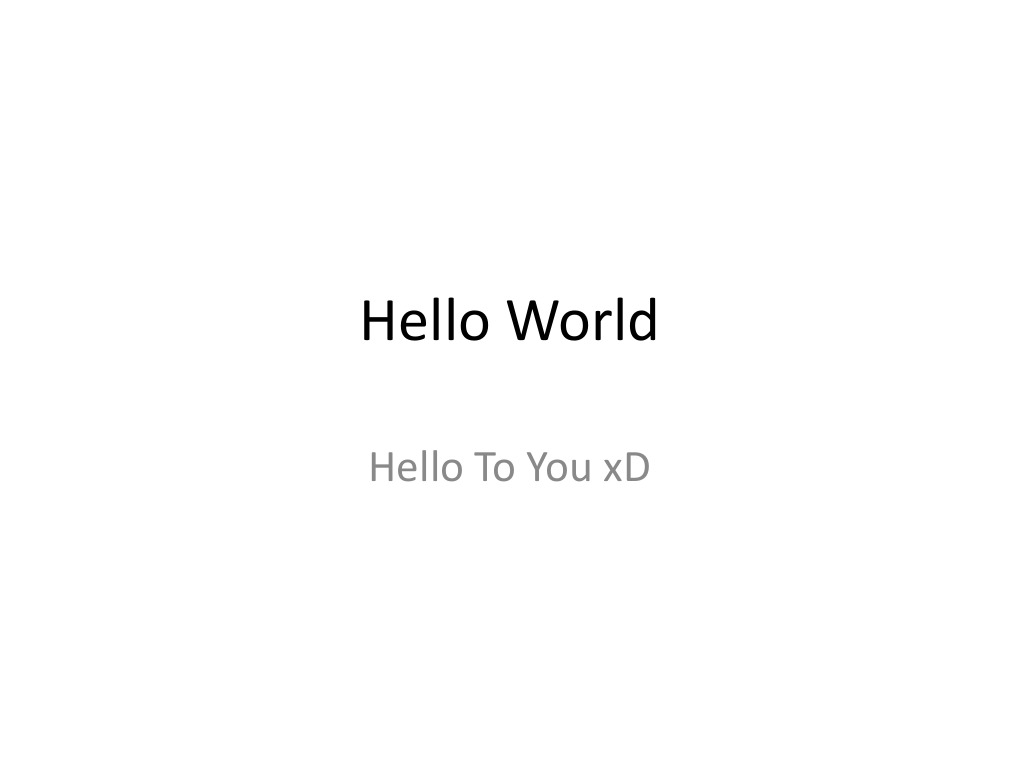 Introduction to Hello World | PDF