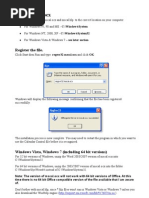 Install Mscal - Ocx: Register The File | PDF | Technology & Engineering