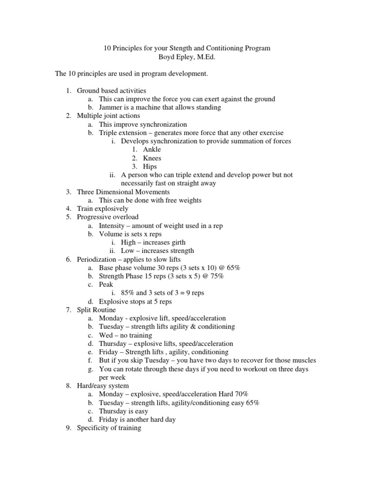 Boyd Epley 10 Principles | PDF | Teaching Methods & Materials