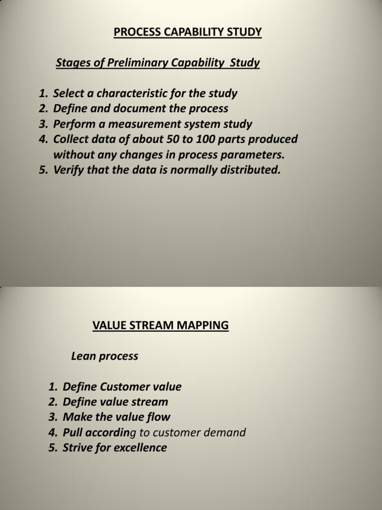 Process Capability Study | PDF