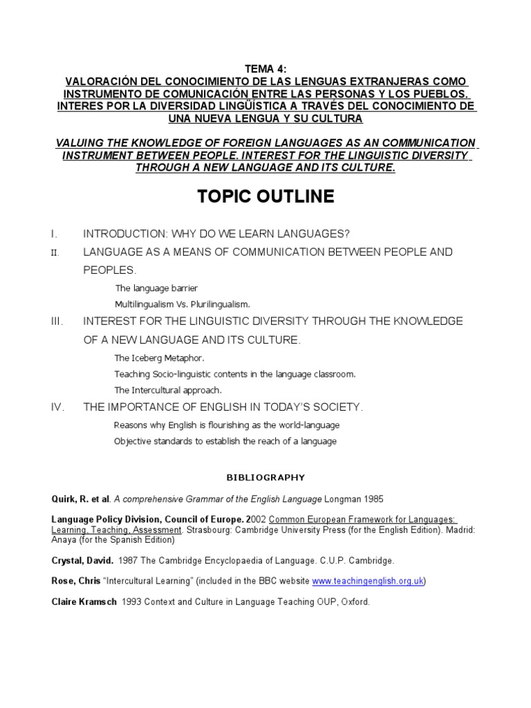 Tema 4 | PDF | English Language | Cross Cultural Communication
