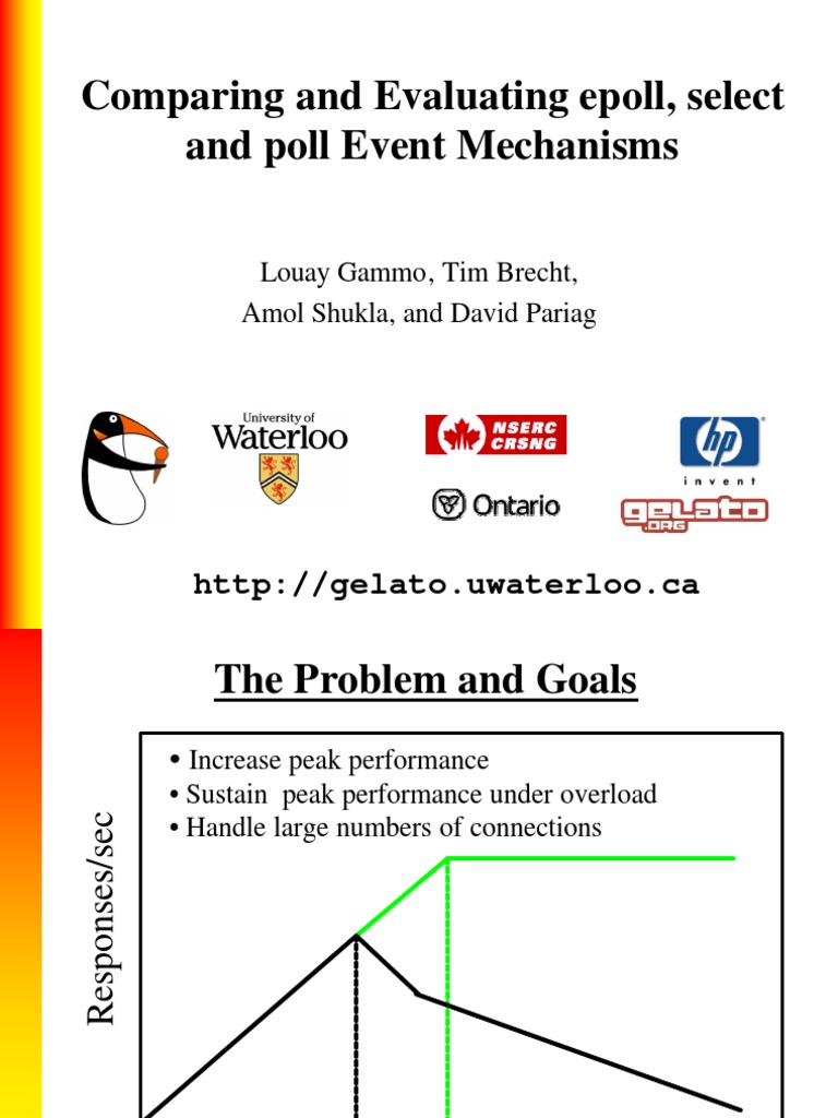 Comparing and Evaluating Epoll, Select and Poll Event Mechanisms | PDF ...