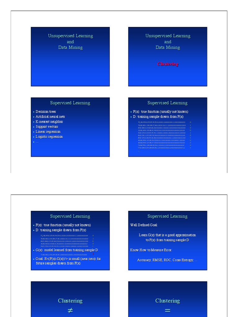 Cornell CS578: Clustering | PDF | Cluster Analysis | Statistical Data Types