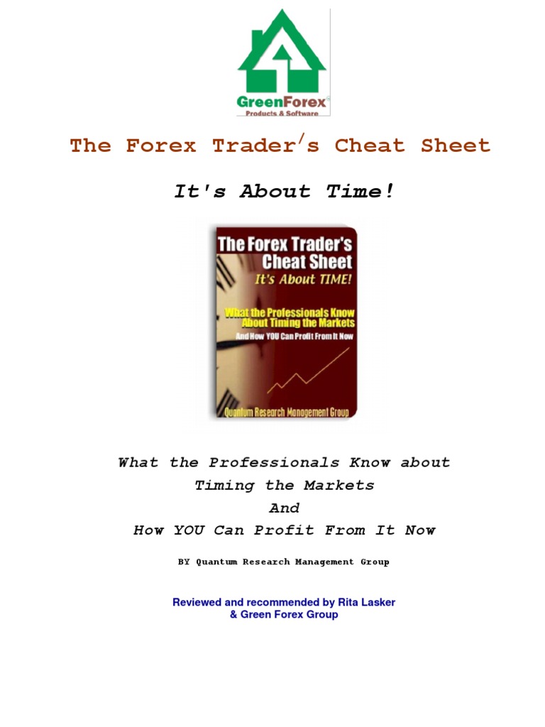 Traders Cheat Sheet | Download Free PDF | Notes (Finance) | Foreign ...
