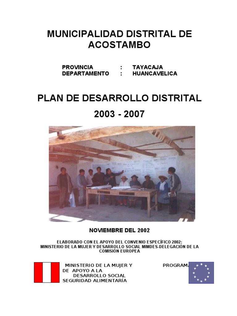 PDC Acostambo | PDF | Población | Tasa de mortalidad