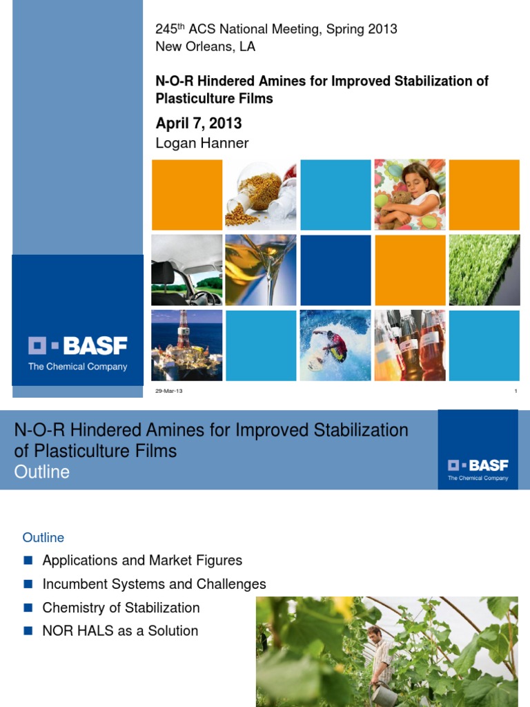 NOR HALS Products For Plasticulture - ACS Apr 2013 PDF | PDF ...